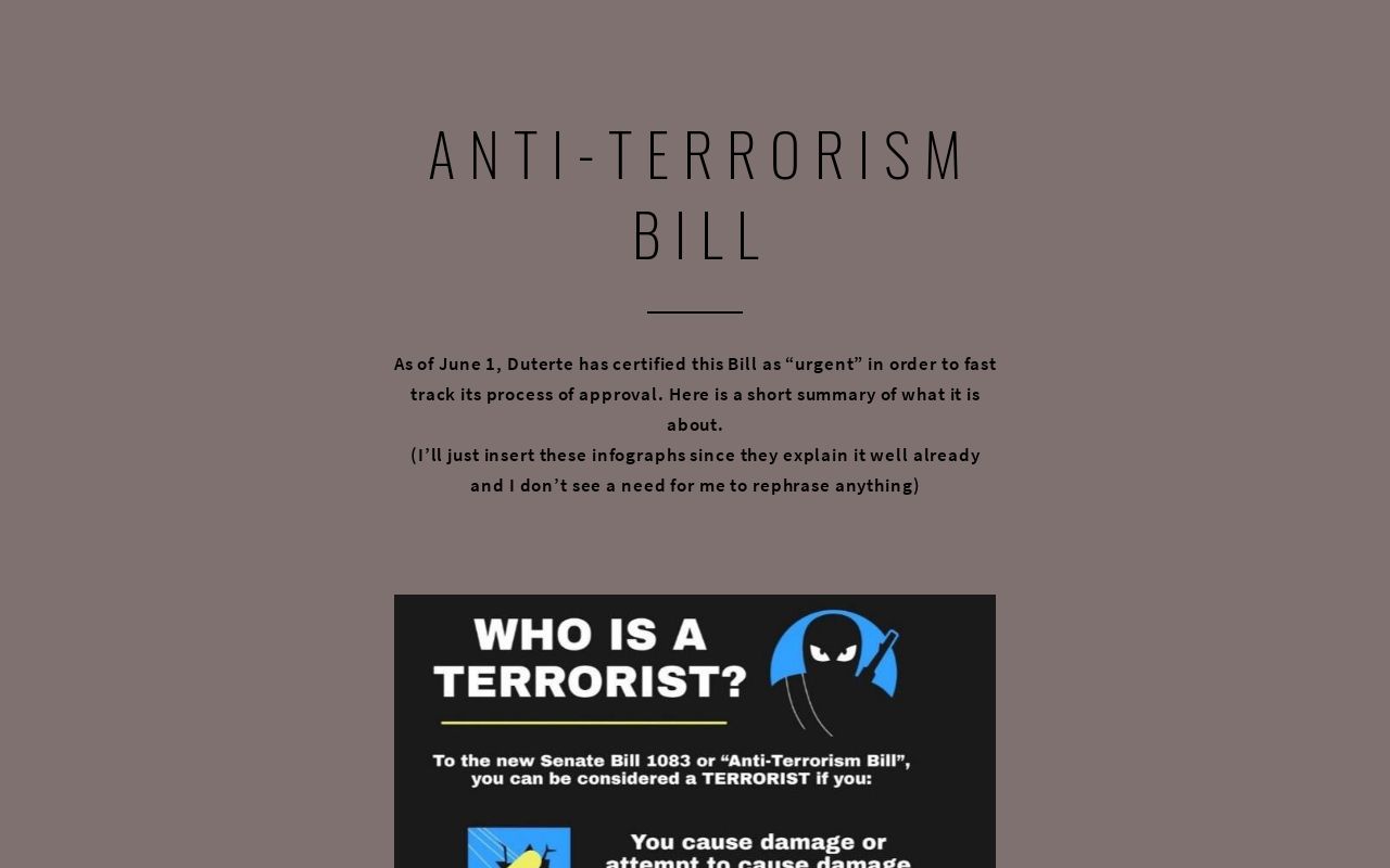 The Junk Terror Bill P2
